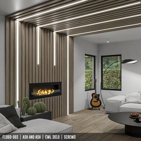 Linear Wood Panels with Wood Backing - CW WOODCRAFT