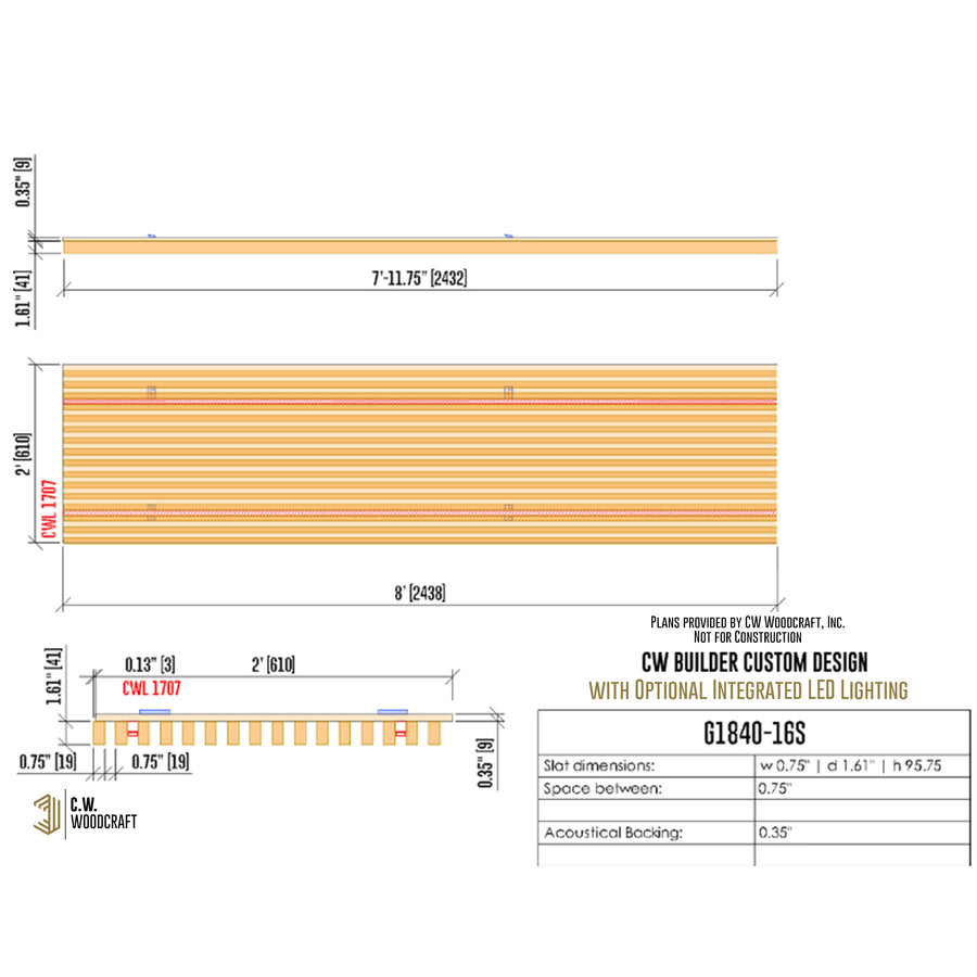 G1840-16S-WW | Linear Wood on Wood Panel – CW WOODCRAFT